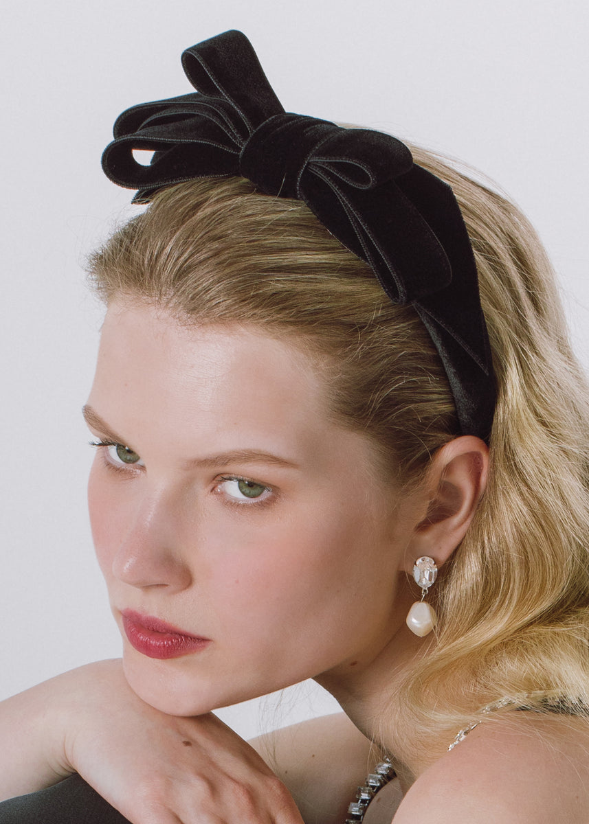 Rochel Headband -- Black – Jennifer Behr LLC