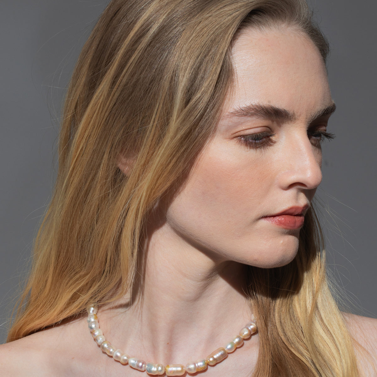 Lilah Necklace -- Pearl – Jennifer Behr LLC