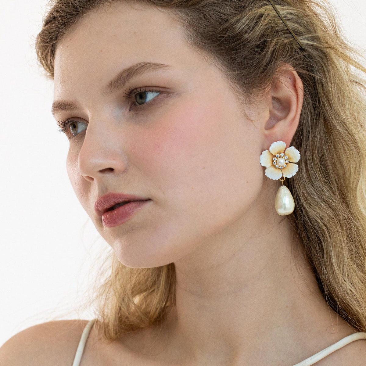 Deborah Earrings -- Champagne – Jennifer Behr LLC