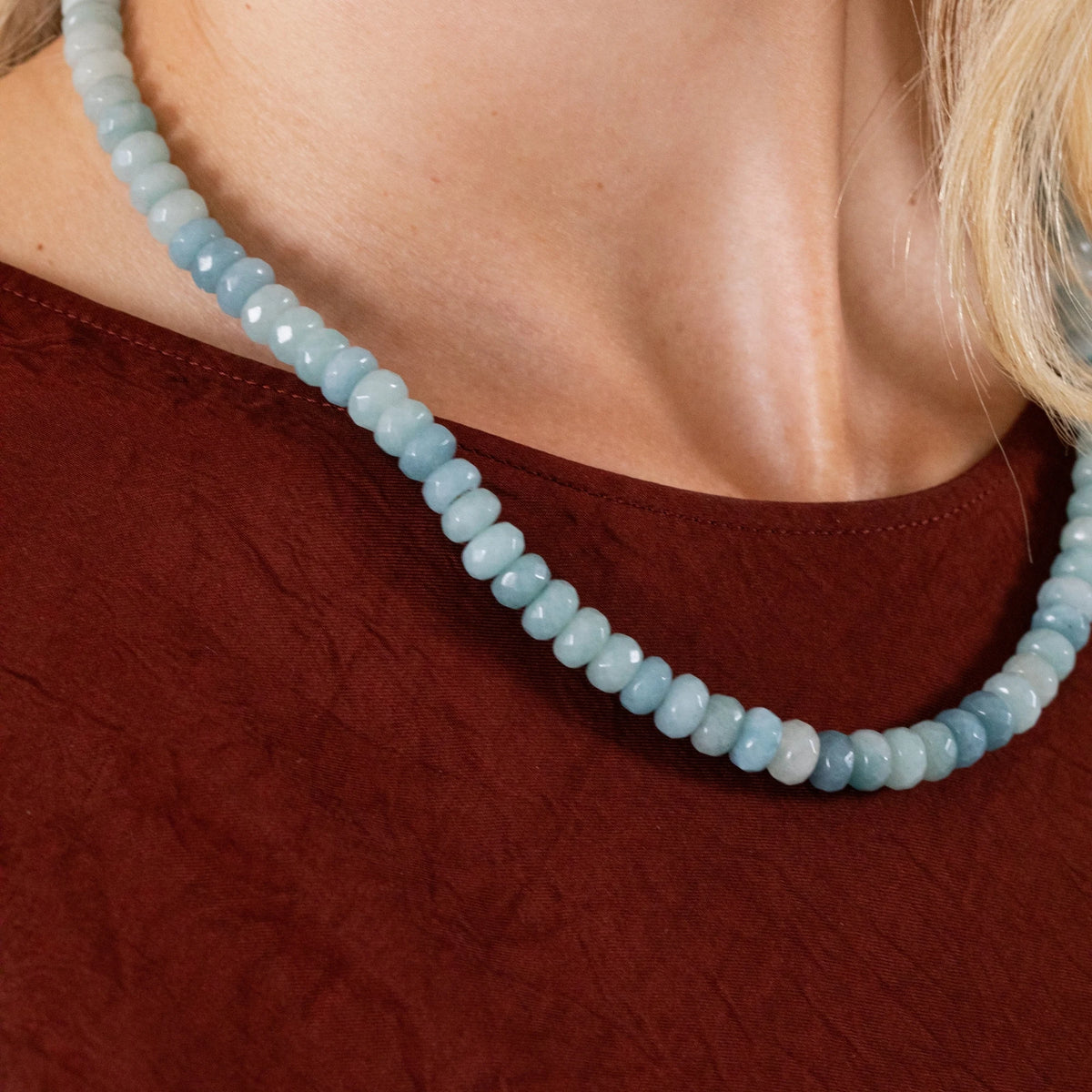 Amani Necklace -- Blue Quartz – Jennifer Behr LLC