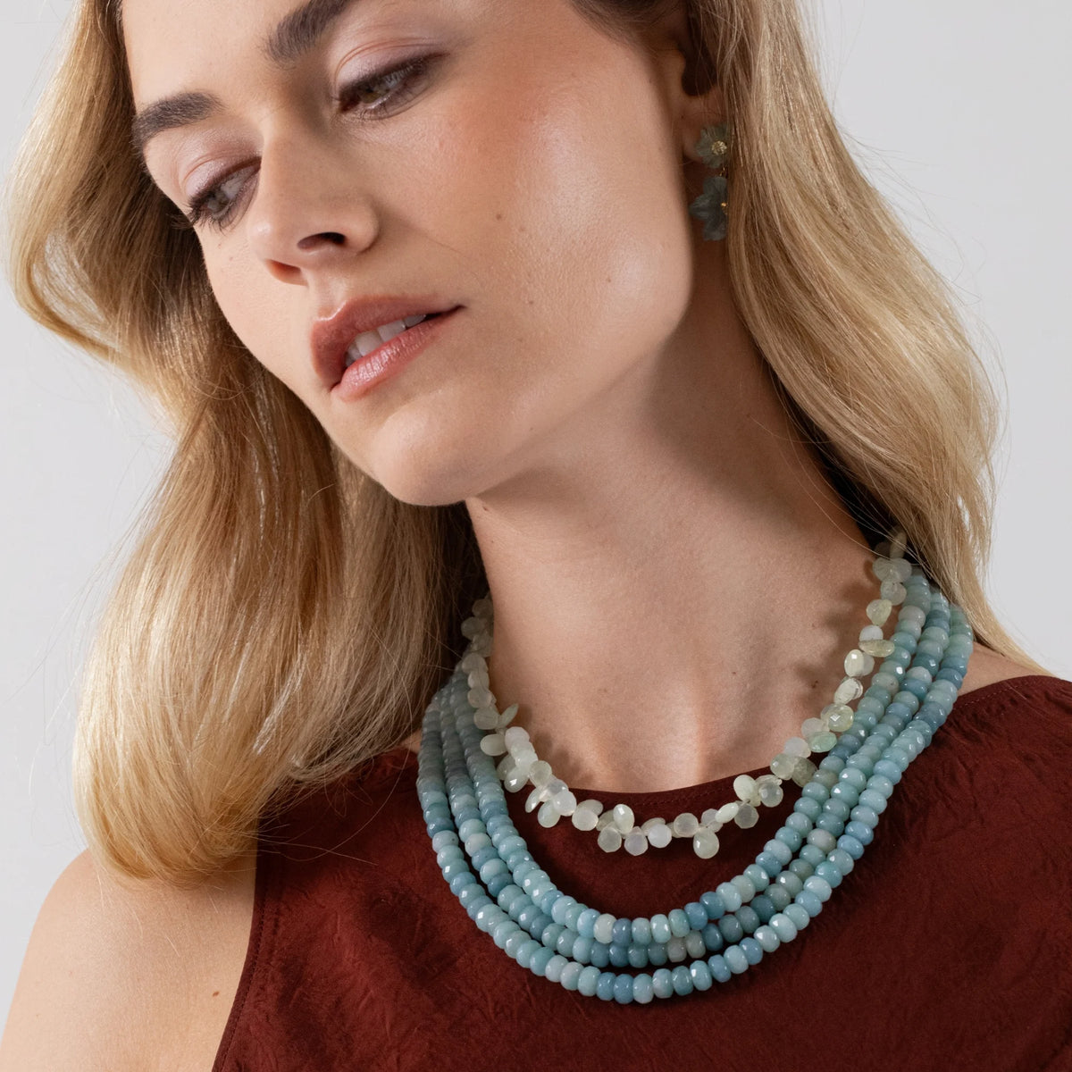Amani Necklace -- Blue Quartz – Jennifer Behr LLC