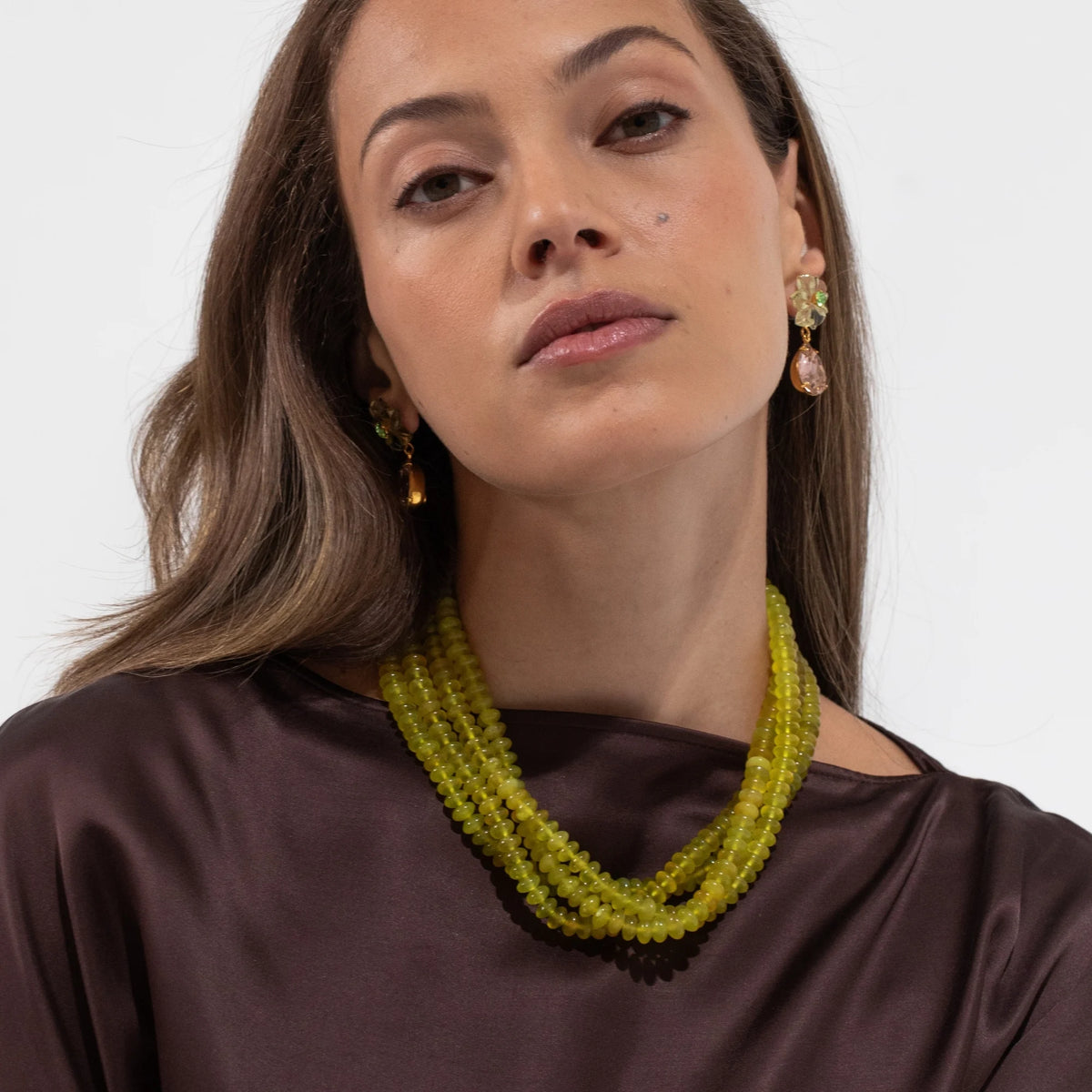 Veronica Necklace -- Lemon Quartz – Jennifer Behr LLC