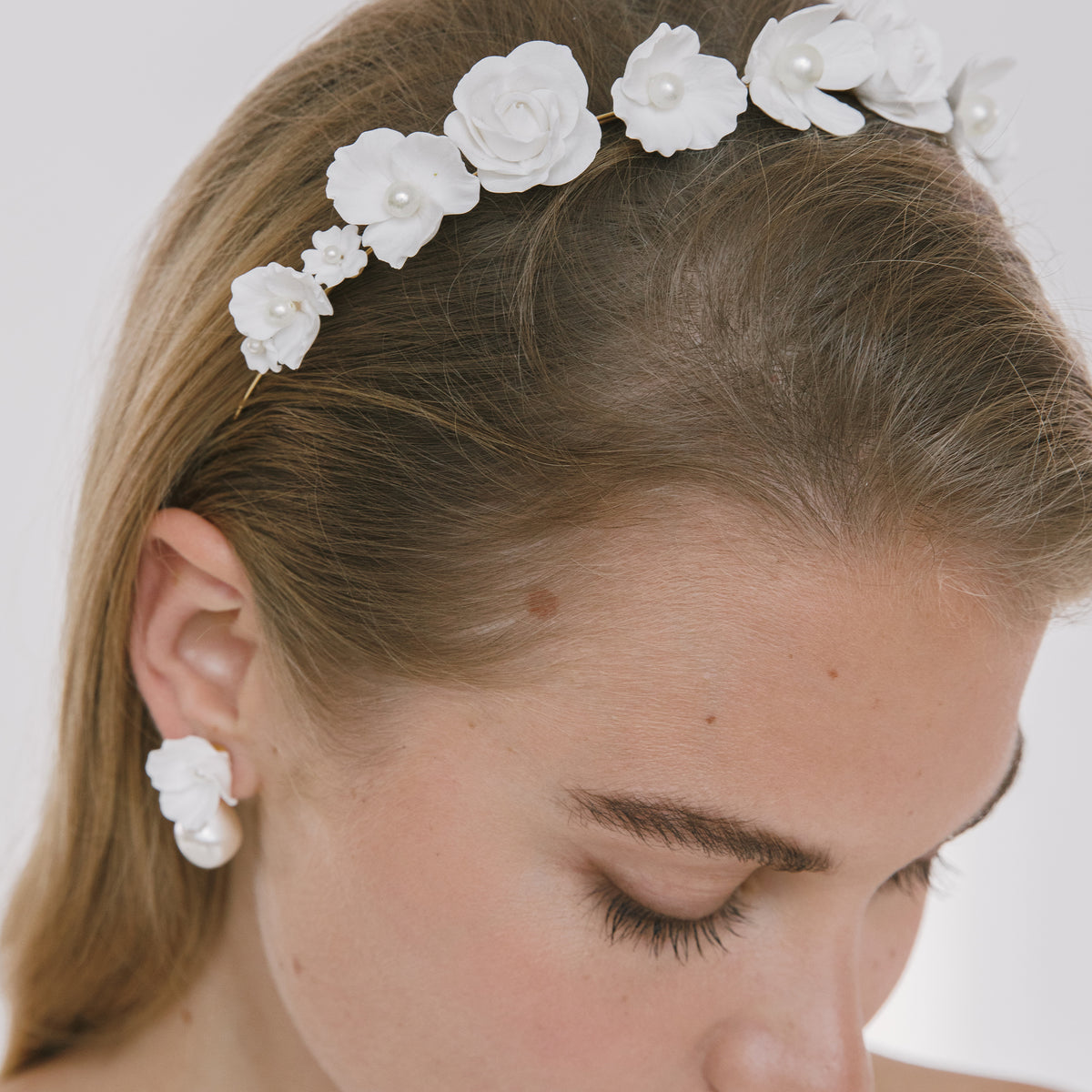 Karissa Headband -- Cream – Jennifer Behr LLC