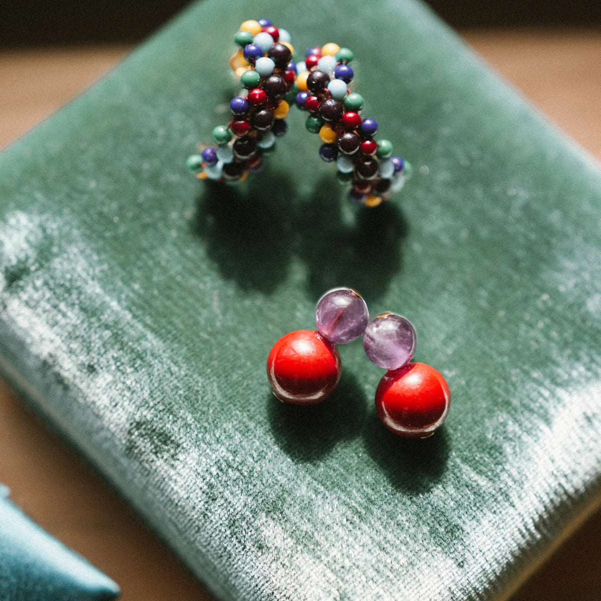 Jennifer Behr x Julia Berolzheimer Cay Earrings -- Amethyst Multi ...
