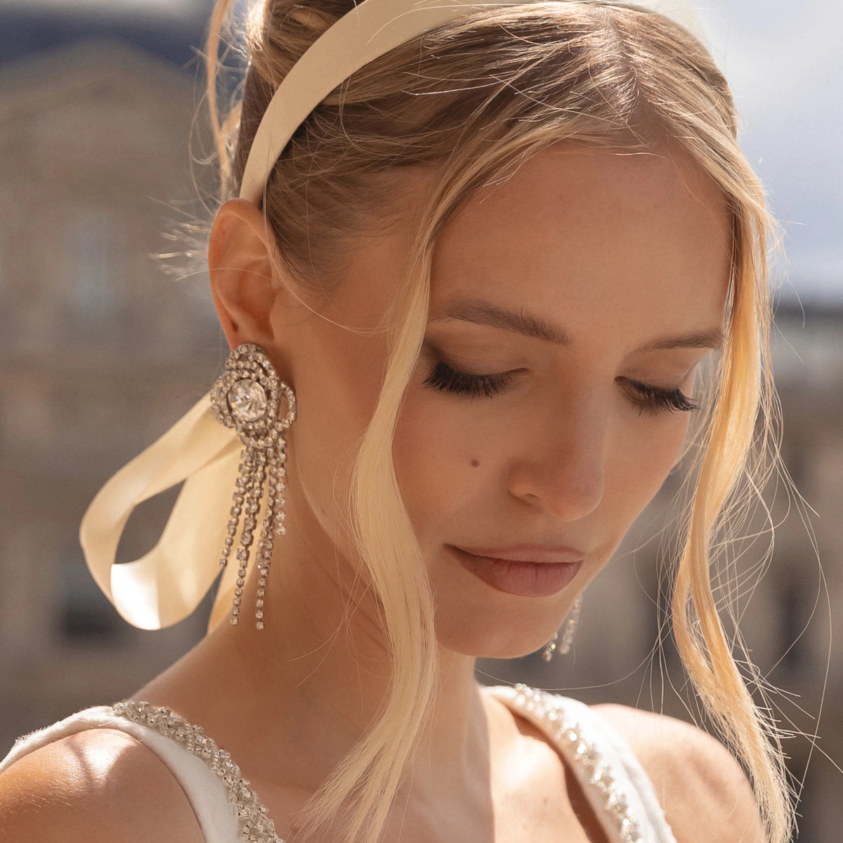 Jennifer Behr x Leonie Hanne Audrey Headband -- Cream – Jennifer Behr LLC