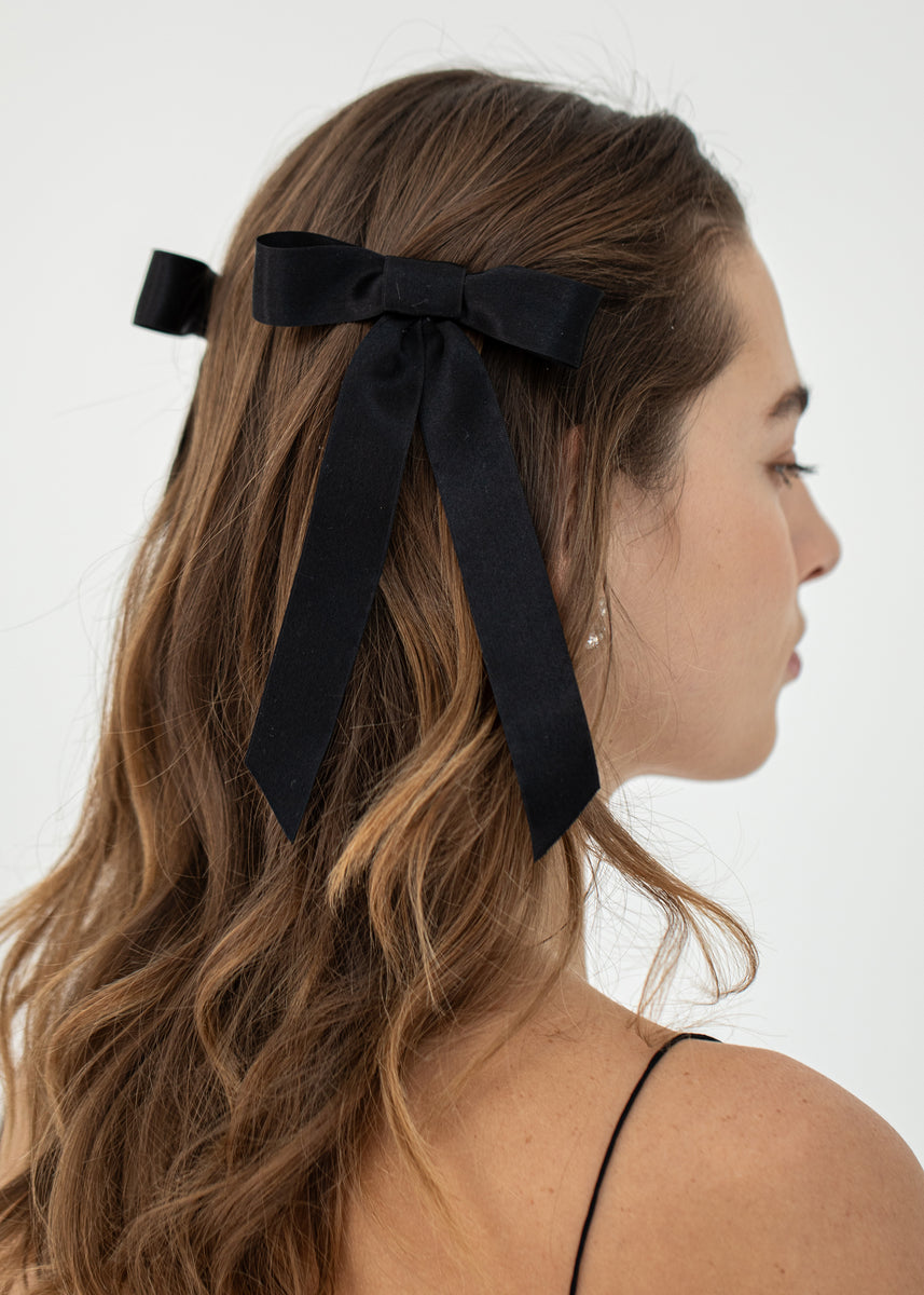 Sasha Bow Barrette -- Black – Jennifer Behr LLC