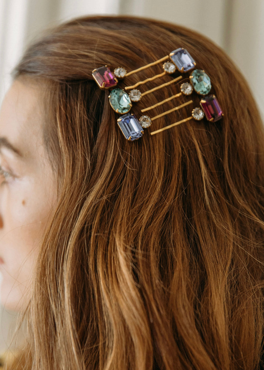 Gemma Bobby Pin -- Antique Rose – Jennifer Behr LLC