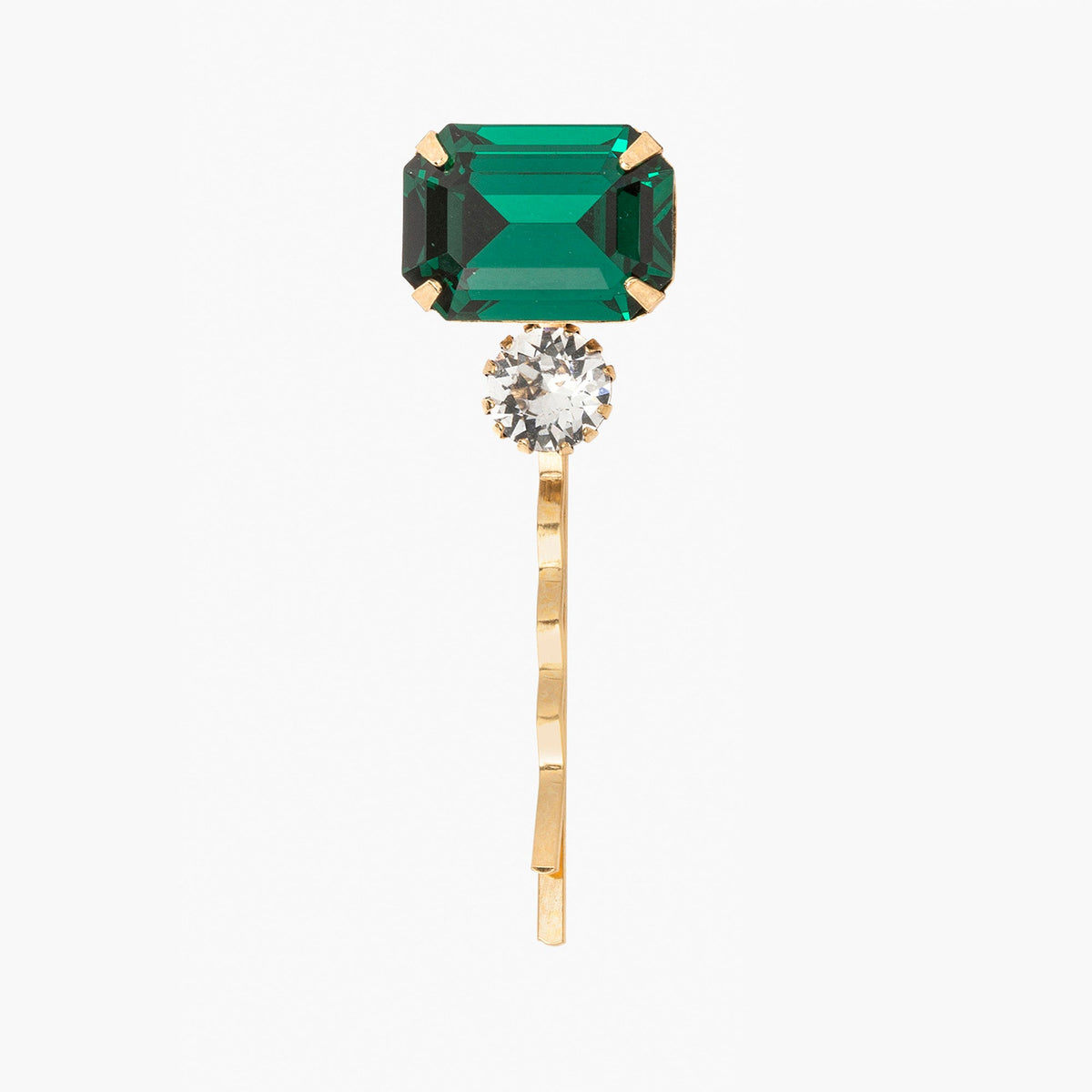 Gemma Bobby Pin -- Emerald – Jennifer Behr LLC