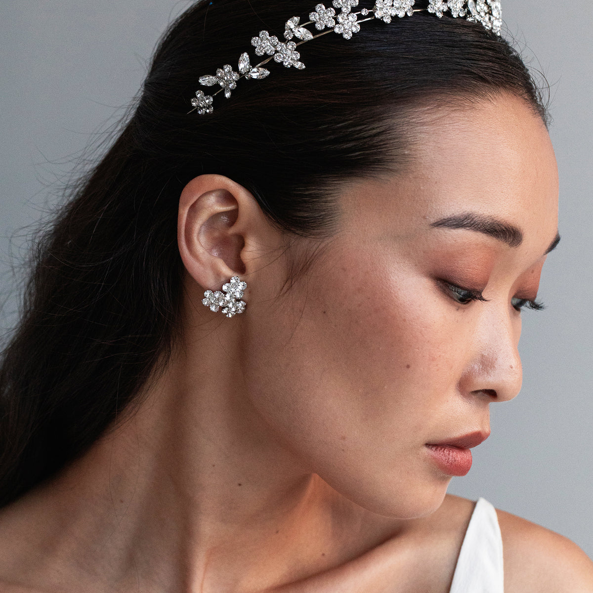 Meadow Tiara -- Crystal – Jennifer Behr LLC