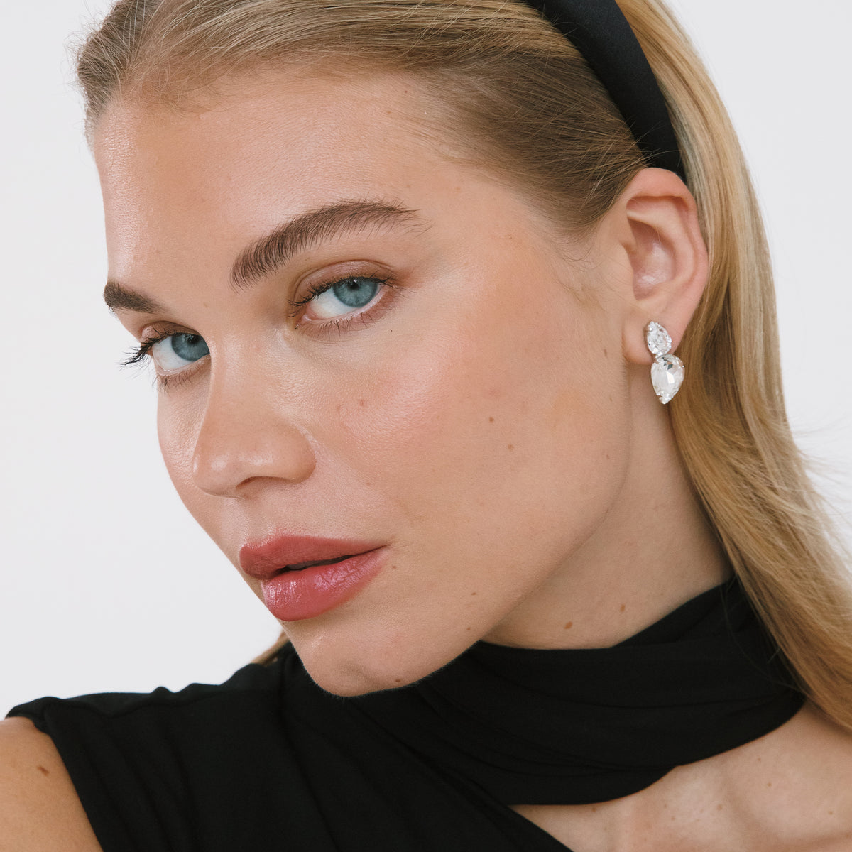 Nadine Earrings -- Crystal – Jennifer Behr LLC