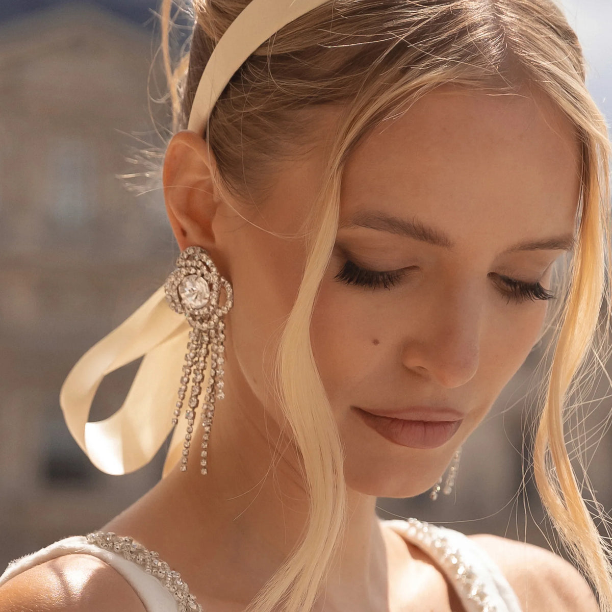 Jennifer Behr x Leonie Hanne Amelie Earrings -- Crystal – Jennifer Behr LLC