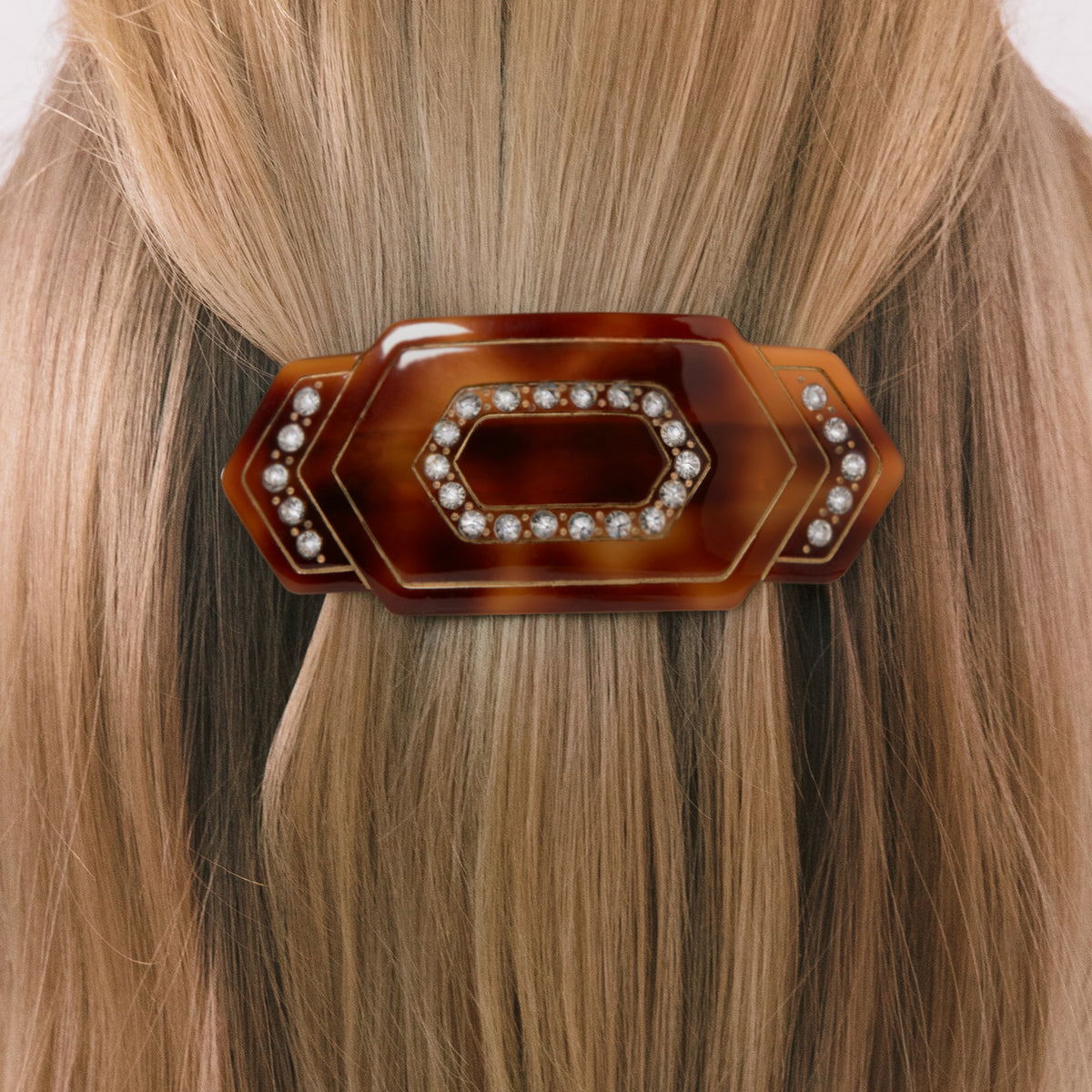 Camille Vintage French Barrette -- Tortoise – Jennifer Behr LLC
