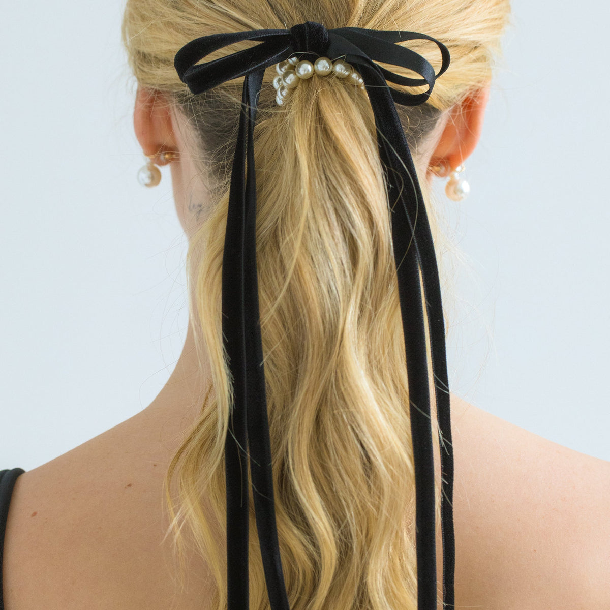Pearl Ribbon Tie -- Pearl – Jennifer Behr LLC