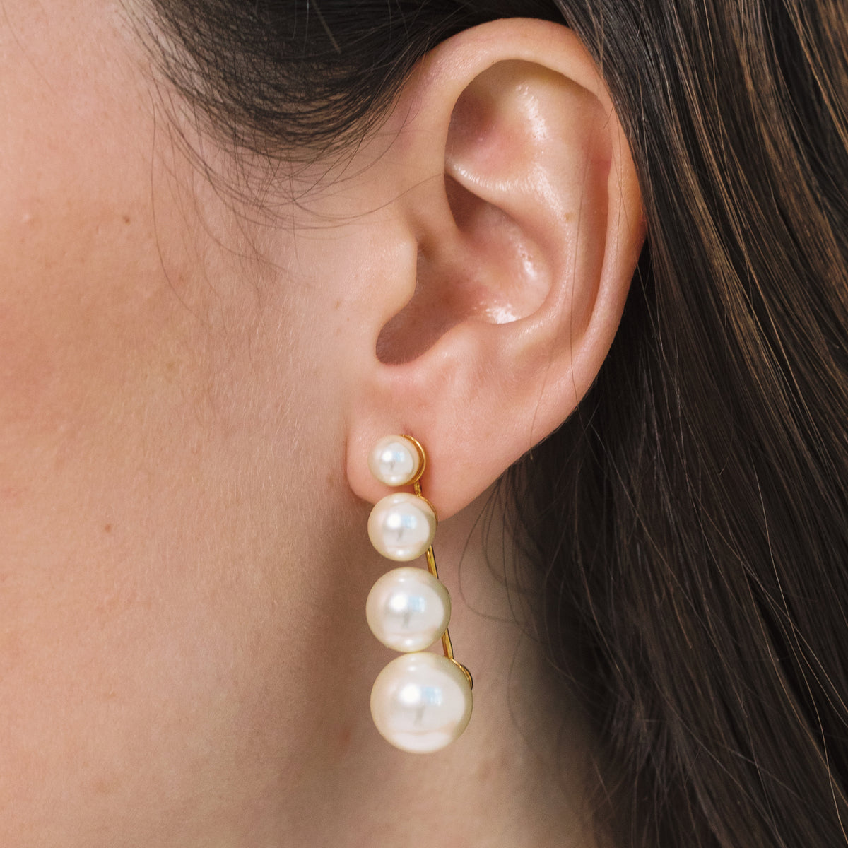 Palma Earrings -- Pearl – Jennifer Behr LLC