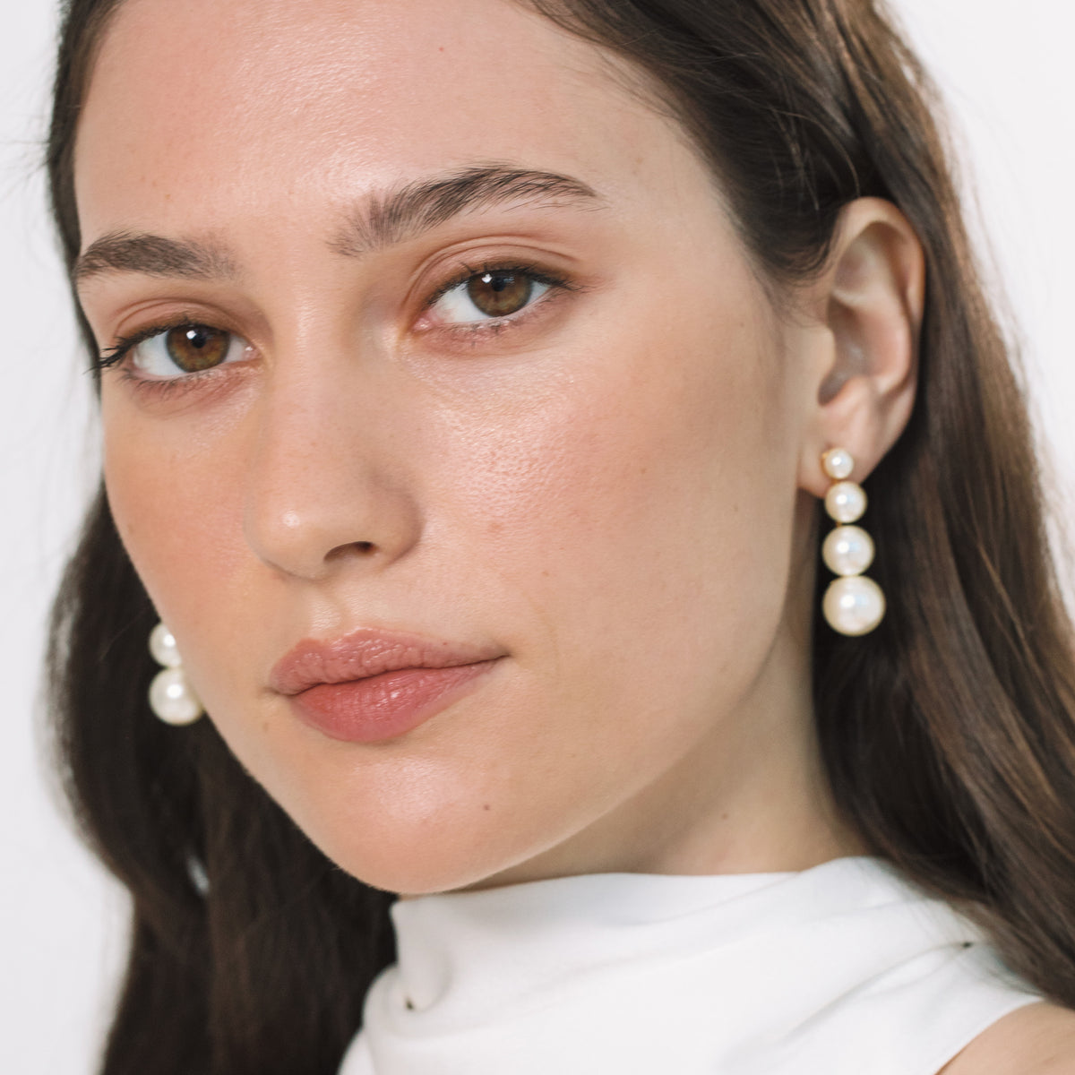 Palma Earrings -- Pearl – Jennifer Behr LLC